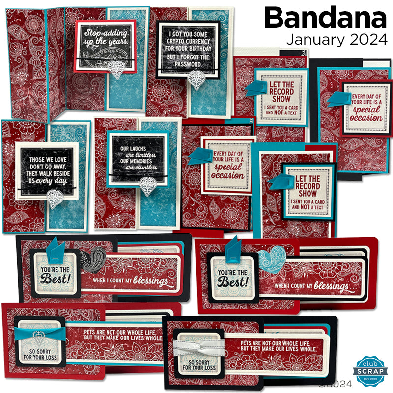 Bandana Card Kit – Club Scrap