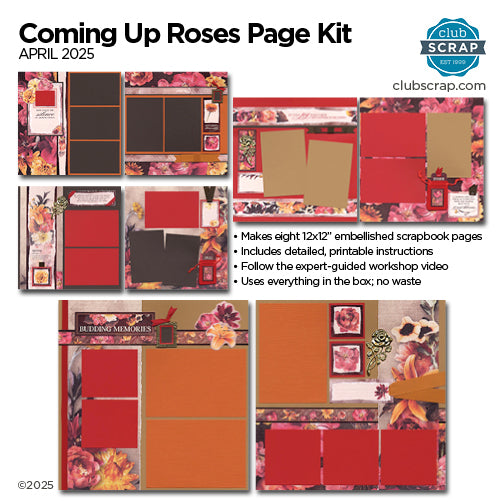 Coming Up Roses Page Kit – Club Scrap