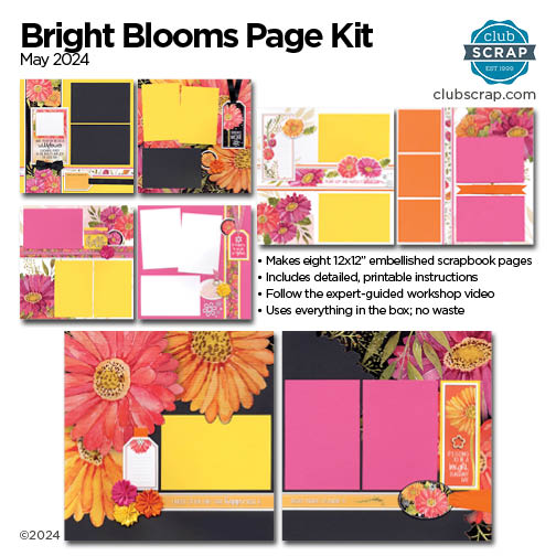Bright Blooms Page Kit – Club Scrap