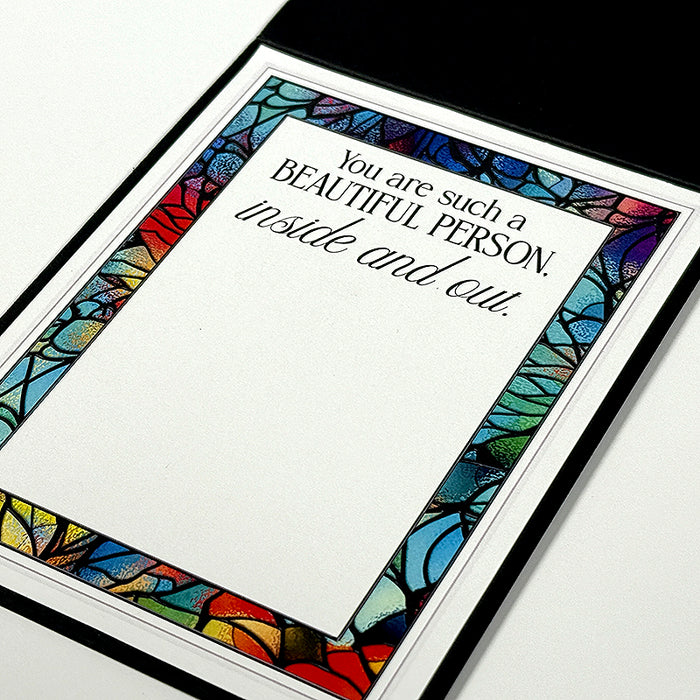 Stained Glass Card Cutaparts