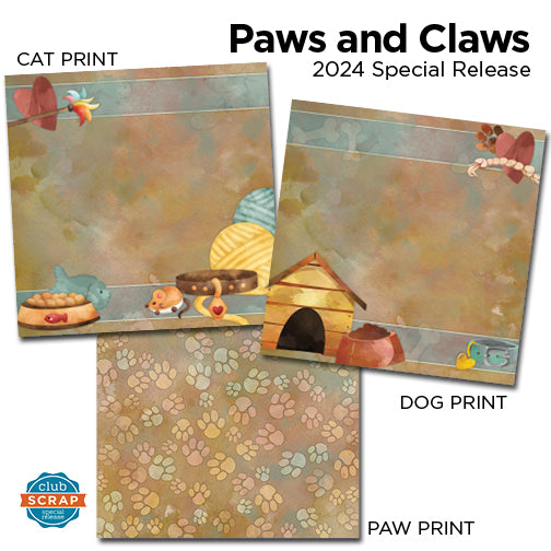 Paws and Claws 12x12 Prints – Club Scrap