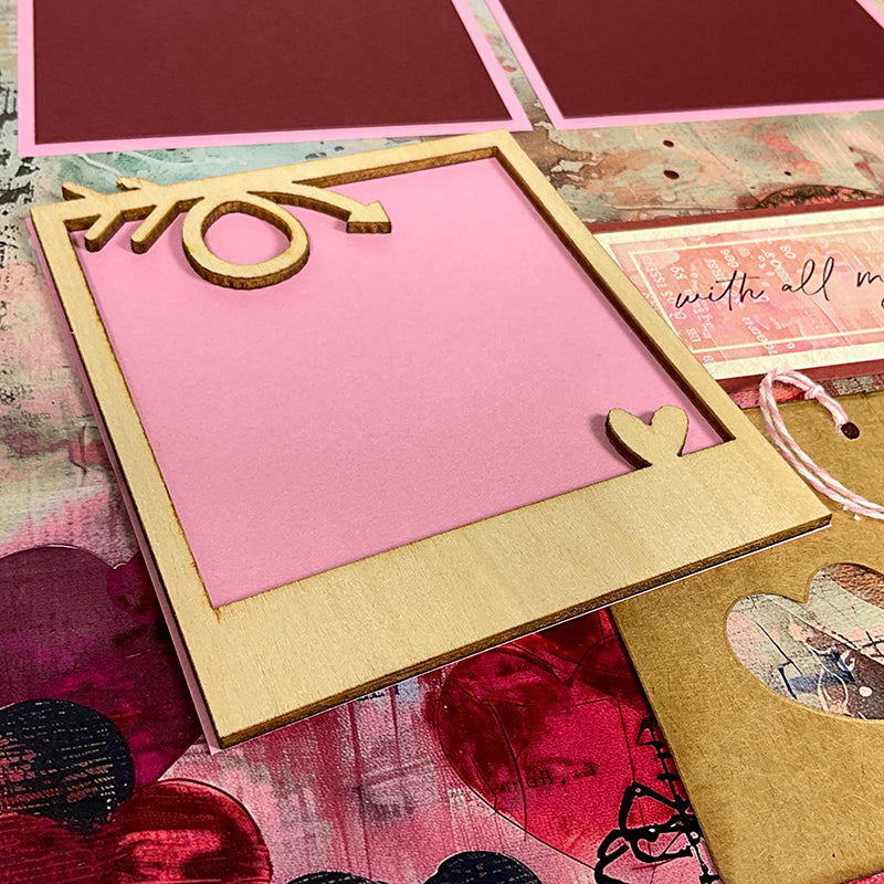 Heartstrings Love Frame Woodcut – Club Scrap