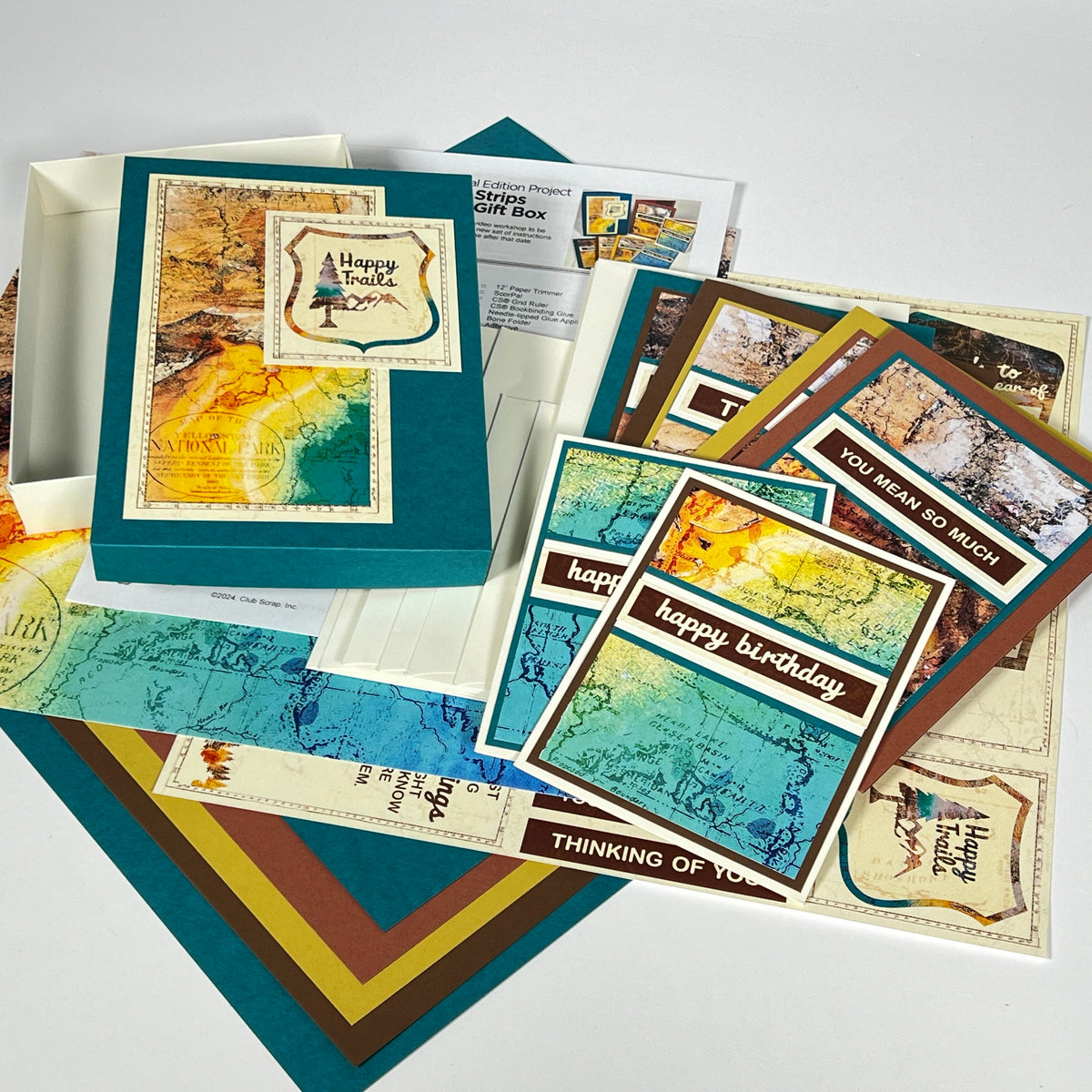 5x7 Nested Strips Card Kit - Yellowstone – Club Scrap