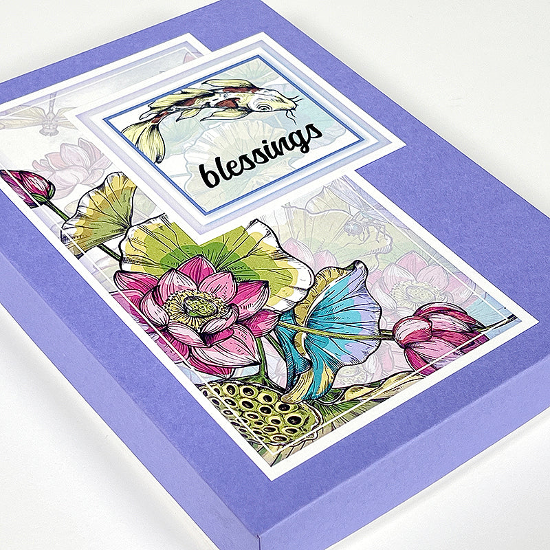 5x7 Nested Strips Card Kit - Lotus – Club Scrap